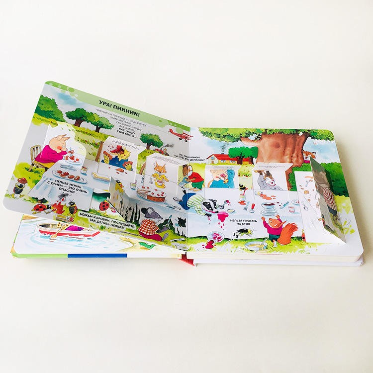 Custom Printed 3D Pop-Up Board Book with Hard Cover Made From Durable ...